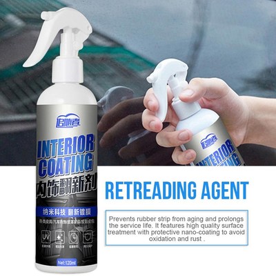 120ML Car Interior Decorative Wax Cleaner Agent Leather Dash
