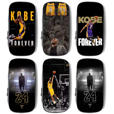 KobeBryant24号球衣科比布莱恩特大容量儿童文具盒小学生帆布笔袋