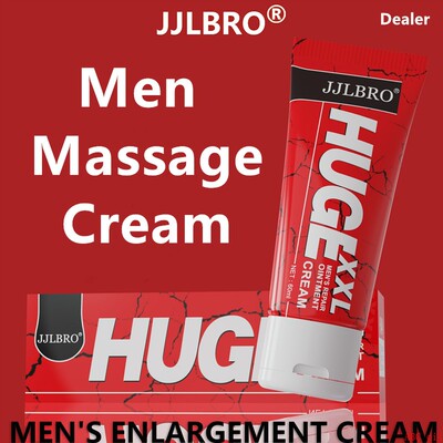 JJLBRO Huge XXL Men Massage Cream Enlarging  Thicker Strong