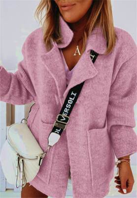 Fashion lady coat 2022 Casual knit outerwear women Cardigan