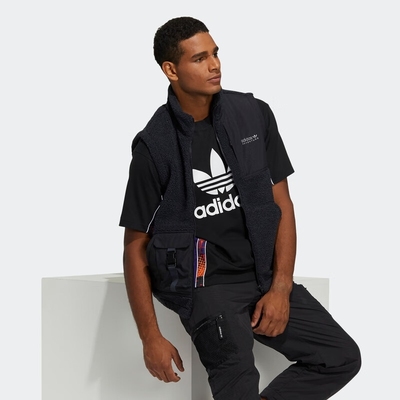 Adidas 三叶草男女同款加厚保暖仿马甲背心 HC0382