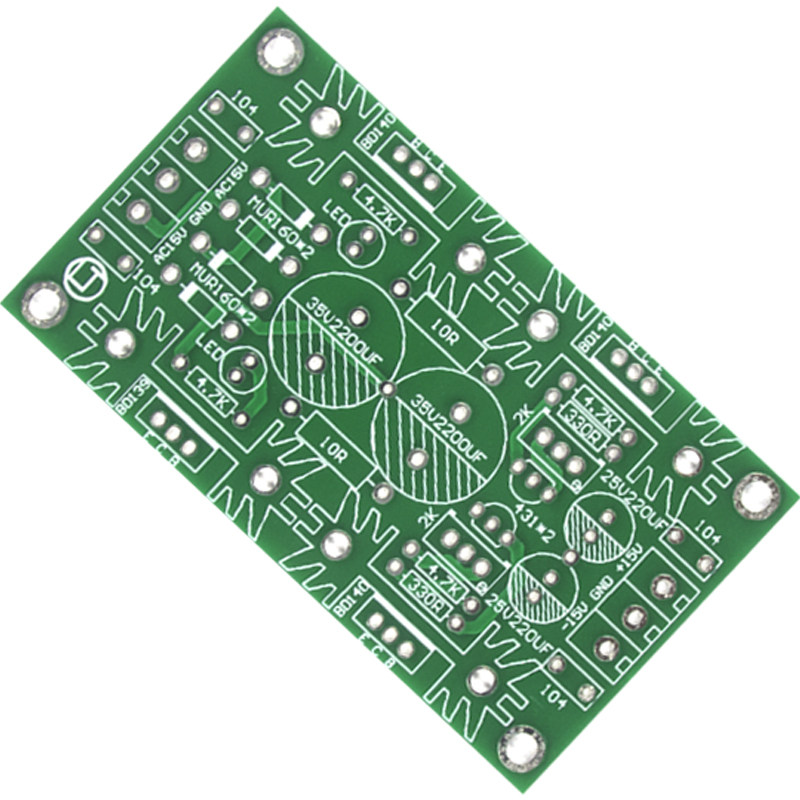 前级正负小电流 甲类并联稳压 电源板 PCB空板 印刷线路板 电路板