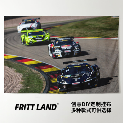 法拉利Ferrari 296 GT3赛车Emil Frey Racing车队海报背景布挂布