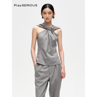 JACQUESWEI昙花胸针设计感上衣