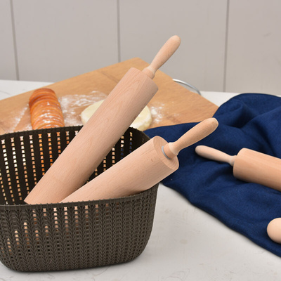 Rolling Pin Wooden Handle Pastry Dough Roller Baking Tool