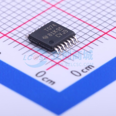 FET输入运放 TL074CPWR TSSOP-14 TI/德州 电子元件配单原装正品