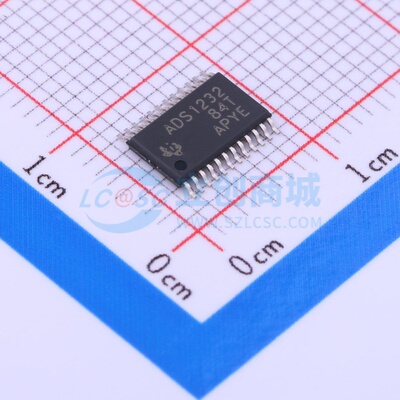 模数转换芯片ADC ADS1232IPWR TSSOP-24 TI/德州 电子元器件配单
