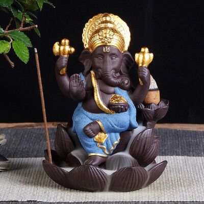 Censer Holder Incense Burner Lord Ganesha India Elephant