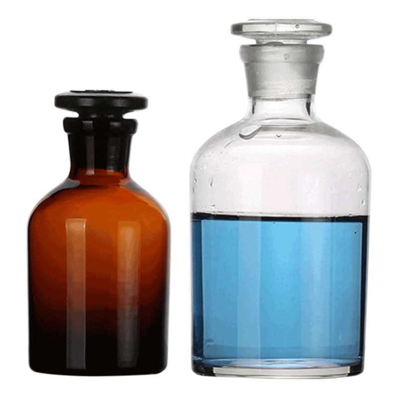 华欧试剂瓶加厚玻璃白/棕小口