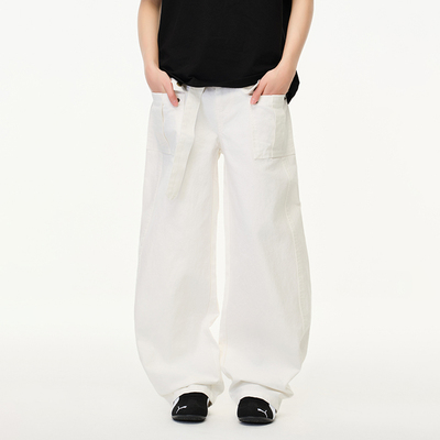 URSGGON多口袋休闲弯刀工装裤