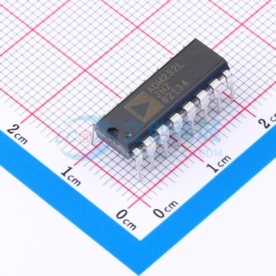 RS232芯片 ADM232LJNZ PDIP-16 ADI(亚德诺) 电子元器件原装正品