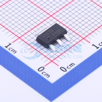 线性稳压器(LDO) LD1117ASTR SOT-223 意法半导体芯片 电子元器件