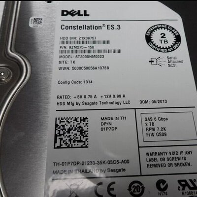 / ST2000NM0023 2TB 7.2K 3.5 6GB SAS 服务器硬盘议价