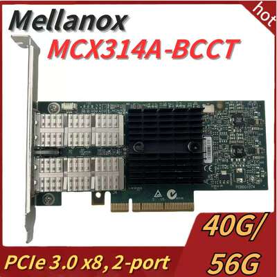 迈络思MCX314A-BCCT 40G/50G双口万兆光口网卡PCIe 3.0 x8议价