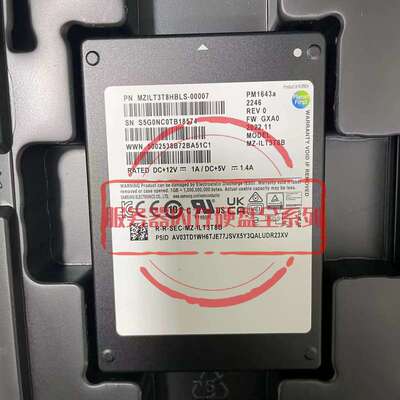 SR630 SR650 SR850 SR860 固态硬盘 PM1643a 3.84T SAS SSD议价