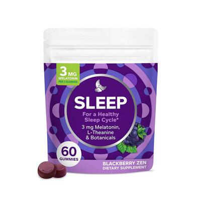 Sleep Gummy睡眠melatonin gummies褪黑素软糖/60粒