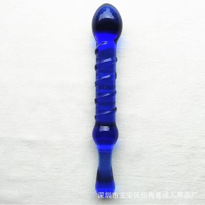 Glass-made femalemasturbation toy fake phallus adult product
