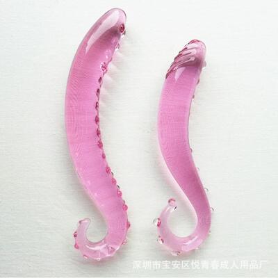 Glass-made femalemasturbation toy fake phallus adult product