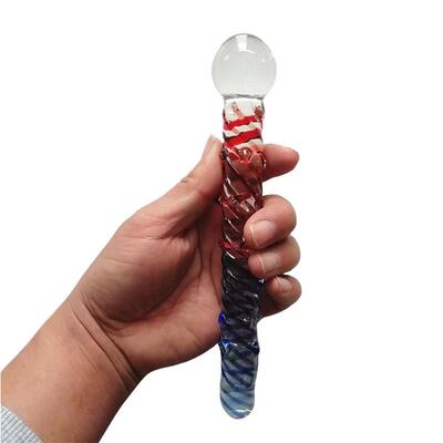 Glass-made femalemasturbation toy fake phallus adult product