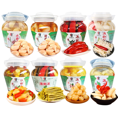 虎将800g泡豇豆泡洋姜冰糖蒜瓣