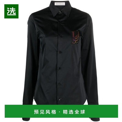 1h可退 香港直邮Ludovic De Saint Sernin 女士 徽标牛仔布衬衫 S