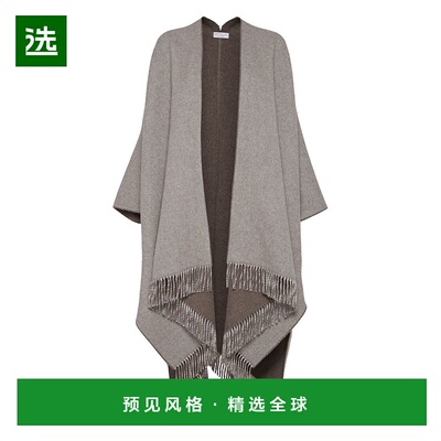 香港直邮Brunello Cucinelli 布内罗·古奇拉利 女士 羊毛斗篷 MS