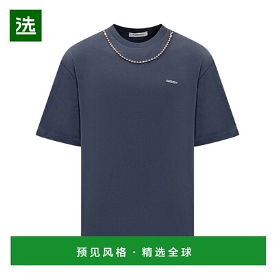 香港直邮AMBUSH 男士T恤 BMAA001F24JER0014501 AW2024 蓝色