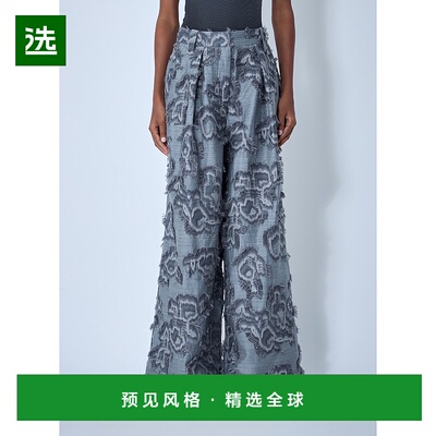 1h可退 香港直邮GANNI 甘尼 女士 Fil Coupe Suiting 大号打褶裤