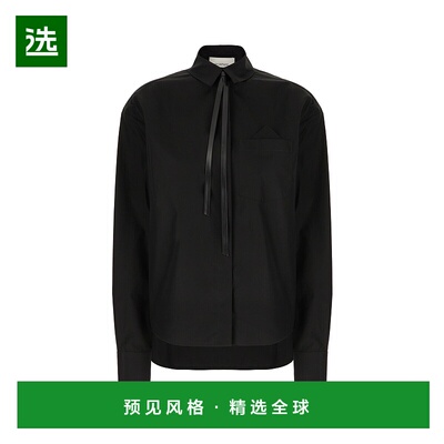 1h可退 香港直邮Sportmax 斯宝麦斯 女士 黑色羊毛衬衫 MAPPA004