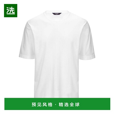 香港直邮K-WAY 男士T恤 K4126SW001 SS2026 白色 圆领短袖T恤
