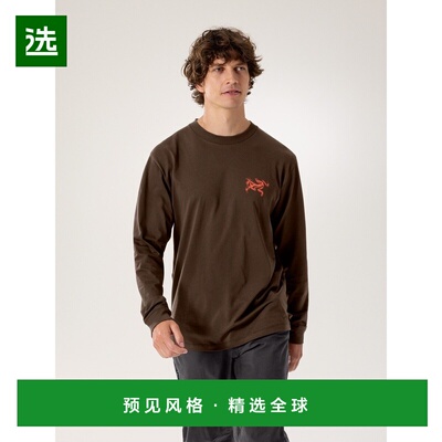 1h可退 欧洲直邮ARCTERYX 男士Kragg SL Bird Mosaïque纯棉长袖T