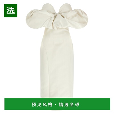 1h可退 香港直邮Elisabetta Franchi 女士 STRAPPLES 缎面连衣裙