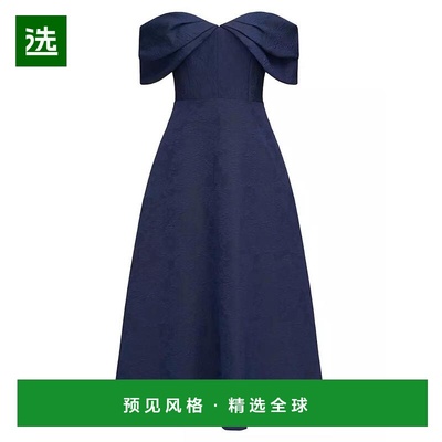 1h可退 【美国直邮】Theia|Fiona Cloud 花卉提花中长连衣裙