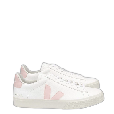 欧洲直邮VEJA CAMPO CHROMEFREE系列 女士白色皮革粉标休闲小白鞋