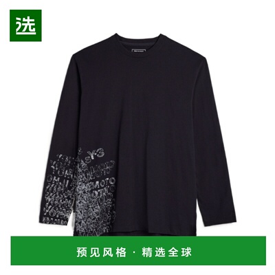 香港直邮Y-3 男士外套 KR2239 SS2026 黑色 GFX 长袖T恤