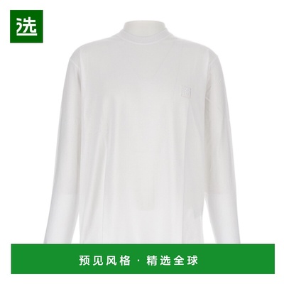 香港直邮WOOYOUNGMI 男士T恤 W253TS17712W AW2025 白色 徽标长袖