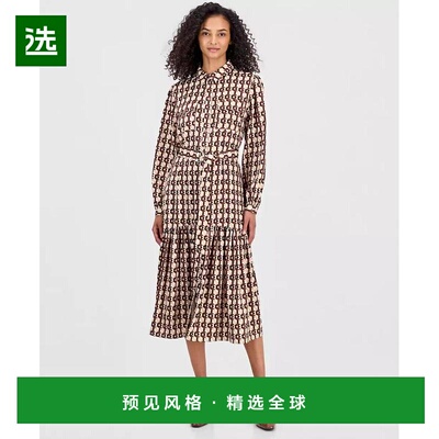 美国直邮tahari 女士 连衣裙 衬衫裙 【付后1h可退】