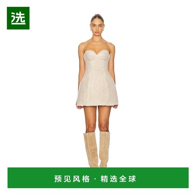 1h可退 香港直邮Giuseppe Di Morabito 女士 毛毛连衣裙 03FWDR39