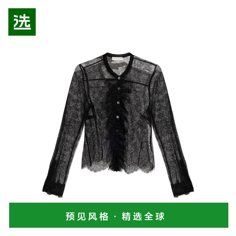 香港直邮ULLA JOHNSON 女士衬衫 PS2502360NOIR SS2025 黑色