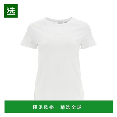 1h可退 香港直邮Pinko 品高 女士 短袖T恤 100355A2HN white白色