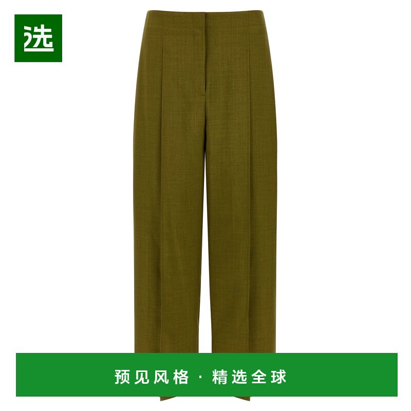 香港直邮THEORY 女士休闲裤 P0605203U86 AW2025 绿色 'Deep Plea