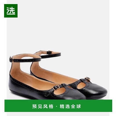 香港直邮Chloe 蔻依 女士 Leonore 皮质芭蕾舞鞋单鞋