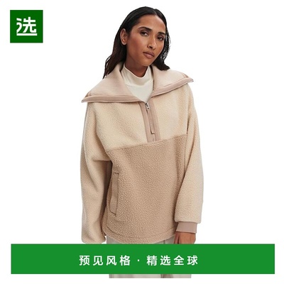 1h可退 香港直邮VARLEY 女士 Carmine 宽松半拉链卫衣  舒适时尚