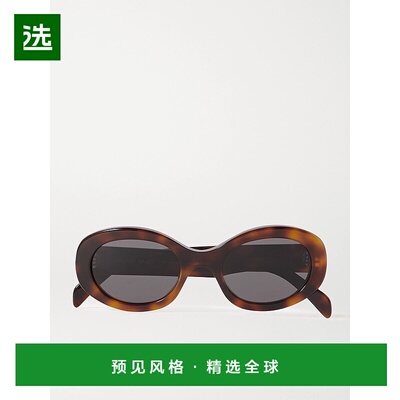 1h可退 香港直邮Celine 思琳 女士 椭圆镜框太阳眼镜 CL40194U
