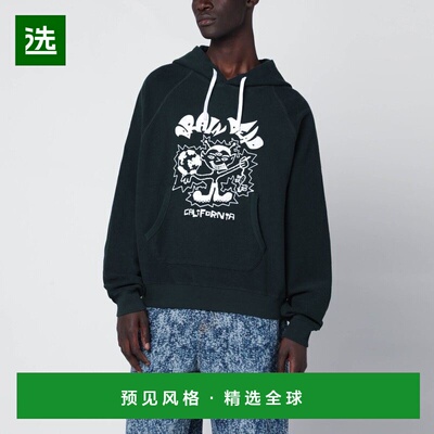 1h可退 香港直邮Brain Dead 男士 森林绿连帽衫 BDF25TO90045COFG