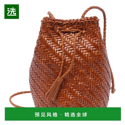 1h可退 香港直邮Dragon Diffusion 女士单肩包 8838TAN CO 棕色新