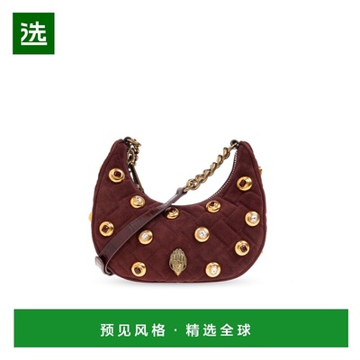 香港直邮KURT GEIGER 女士斜挎包 KENSINGTONSMHOBOGEMS0WINECOMB
