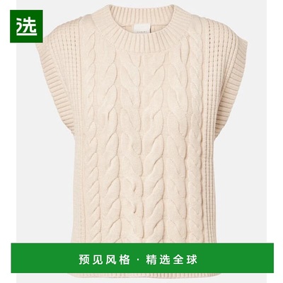 1h可退 香港直邮VARLEY 女士 Pixie 粗线针织毛衣马甲 beige米色