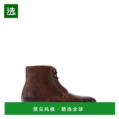 1h可退 香港直邮Scarosso 男士 Paolo 繫帶踝靴 PAOLOBOOTBROCALF