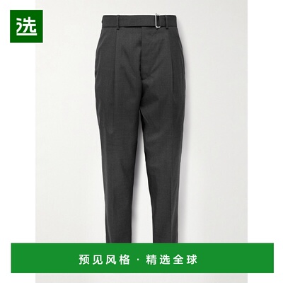 1h可退 香港直邮officine generale 男士 Hugo 锥形束带初剪羊毛